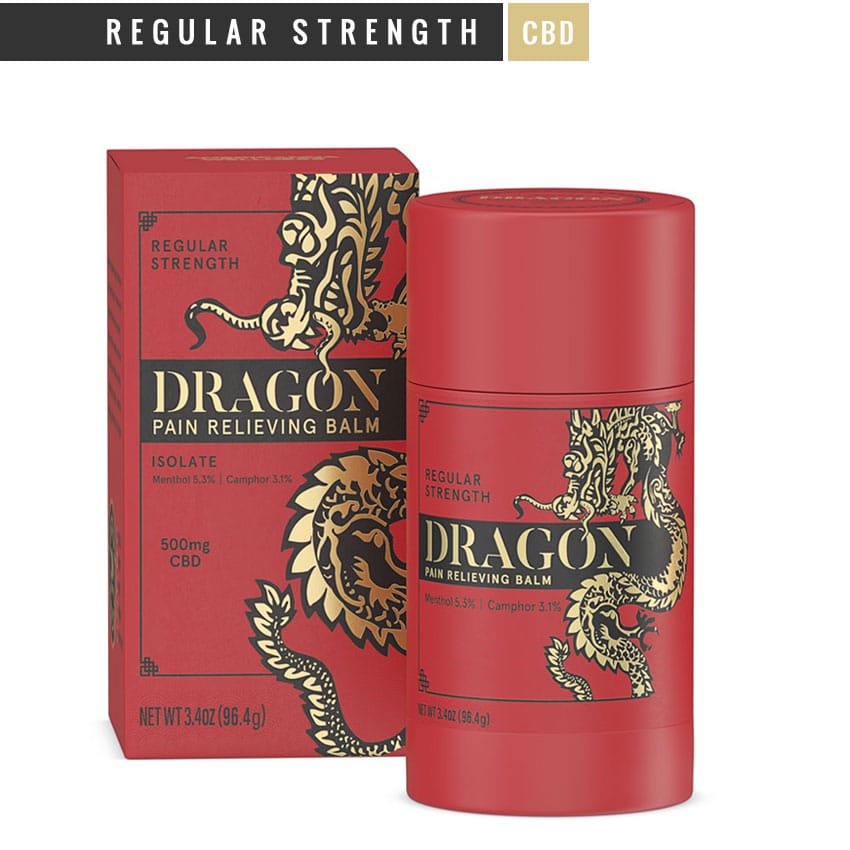 Dragon Pain Relieving Balm Regular Strength Roll-Up 3.4oz - Isolate Formula