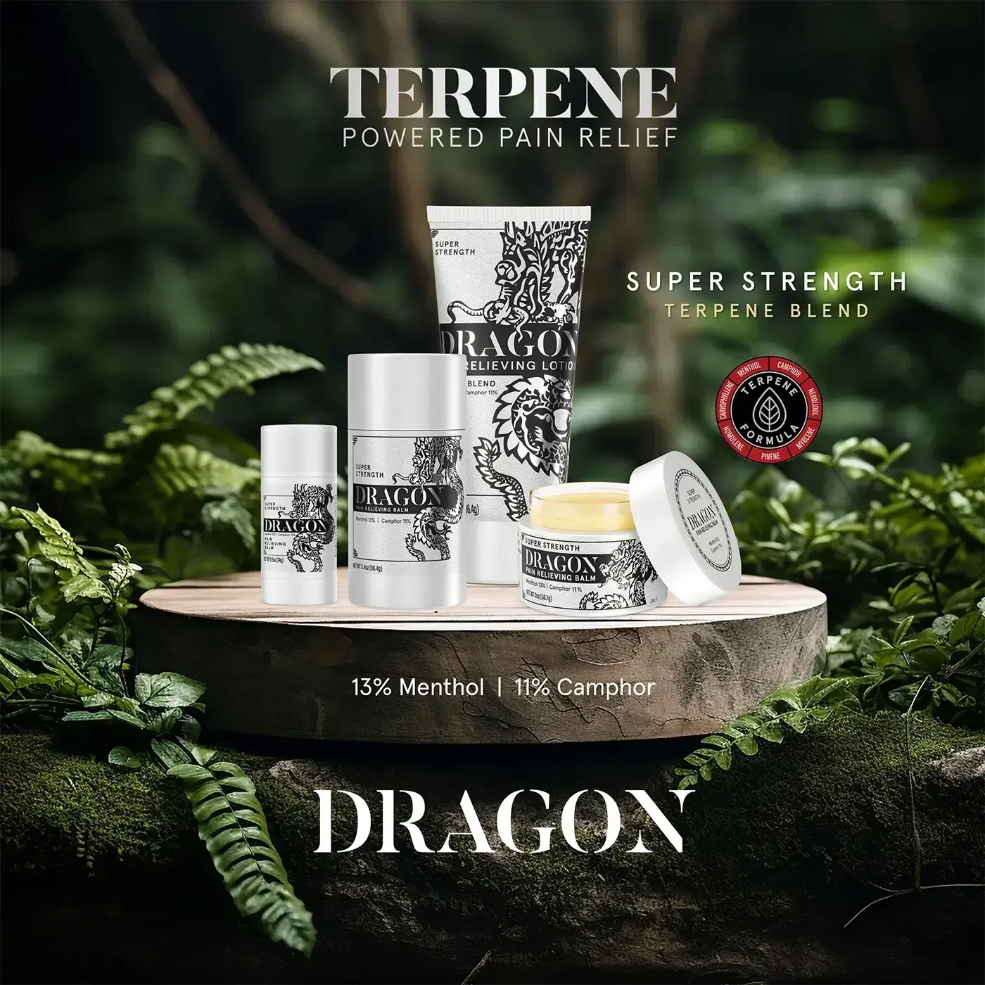 Dragon Pain Relieving Balm – Super Strength 3 pack