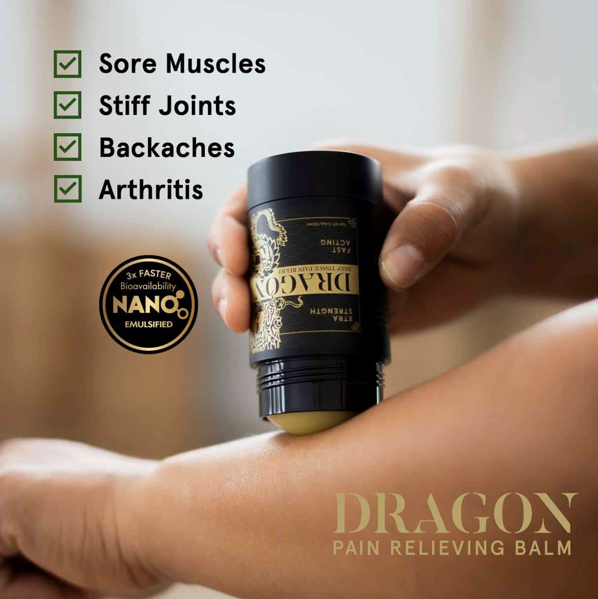 Black Balm Box Set - Extra Strength Pain Relieving Balm - Dragon Pain ...