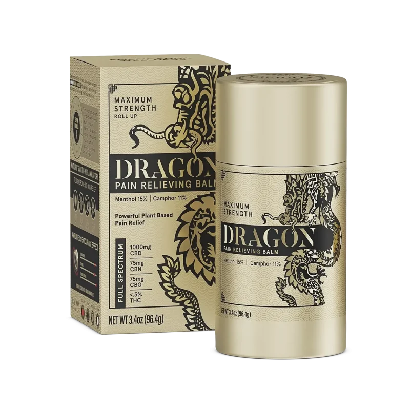 Dragon Pain Relief Balm Max Strength Roll-Up 3.4oz